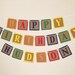 Blocks Birthday Banner Custom Name Building Toy - Etsy