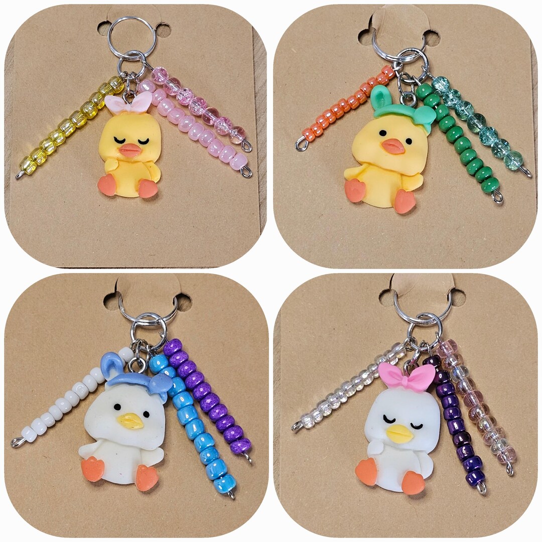Choose From 4 Different Duck Charms-beaded Pet Collar Charm-spring ...