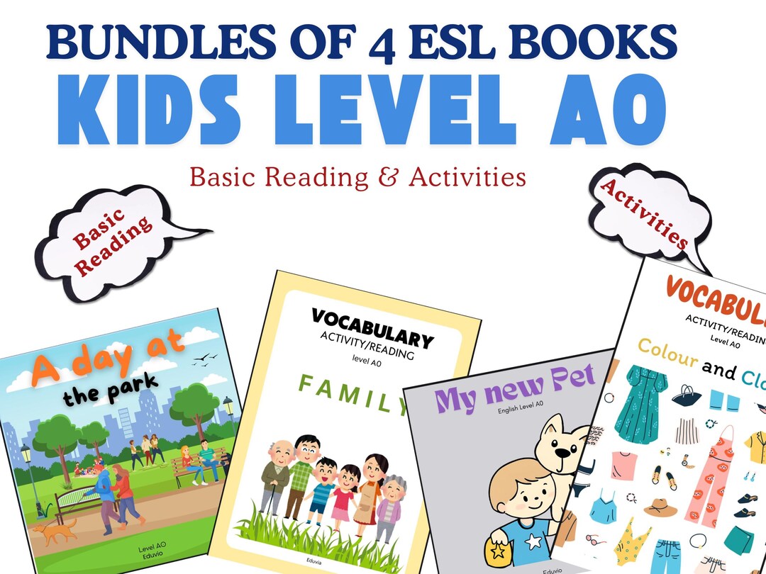 Editable ESL Reading Books for Kids | Reading and Activities | Early ...