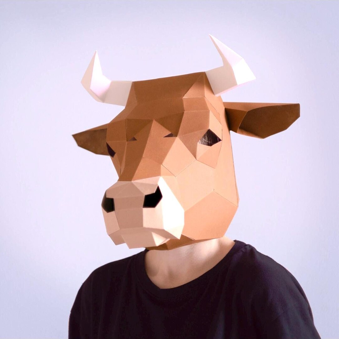 DIY Cow Mask: Papercraft Costume, Cosplay (digital Download) - Etsy