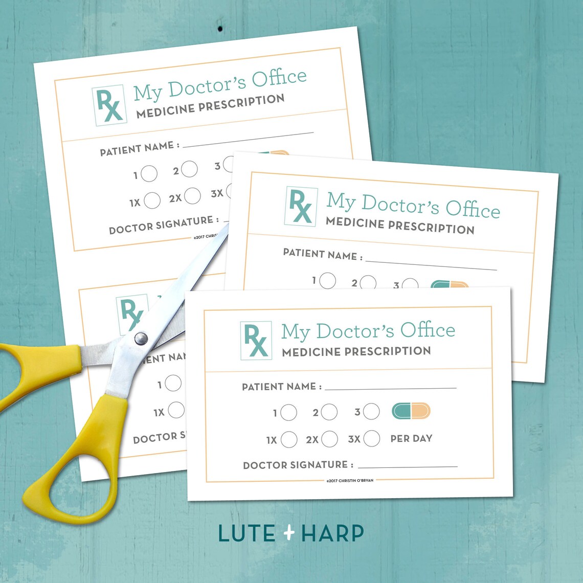 Doctor Forms Printable - Kids Pretend Play Doctor - Dramatic Play ...