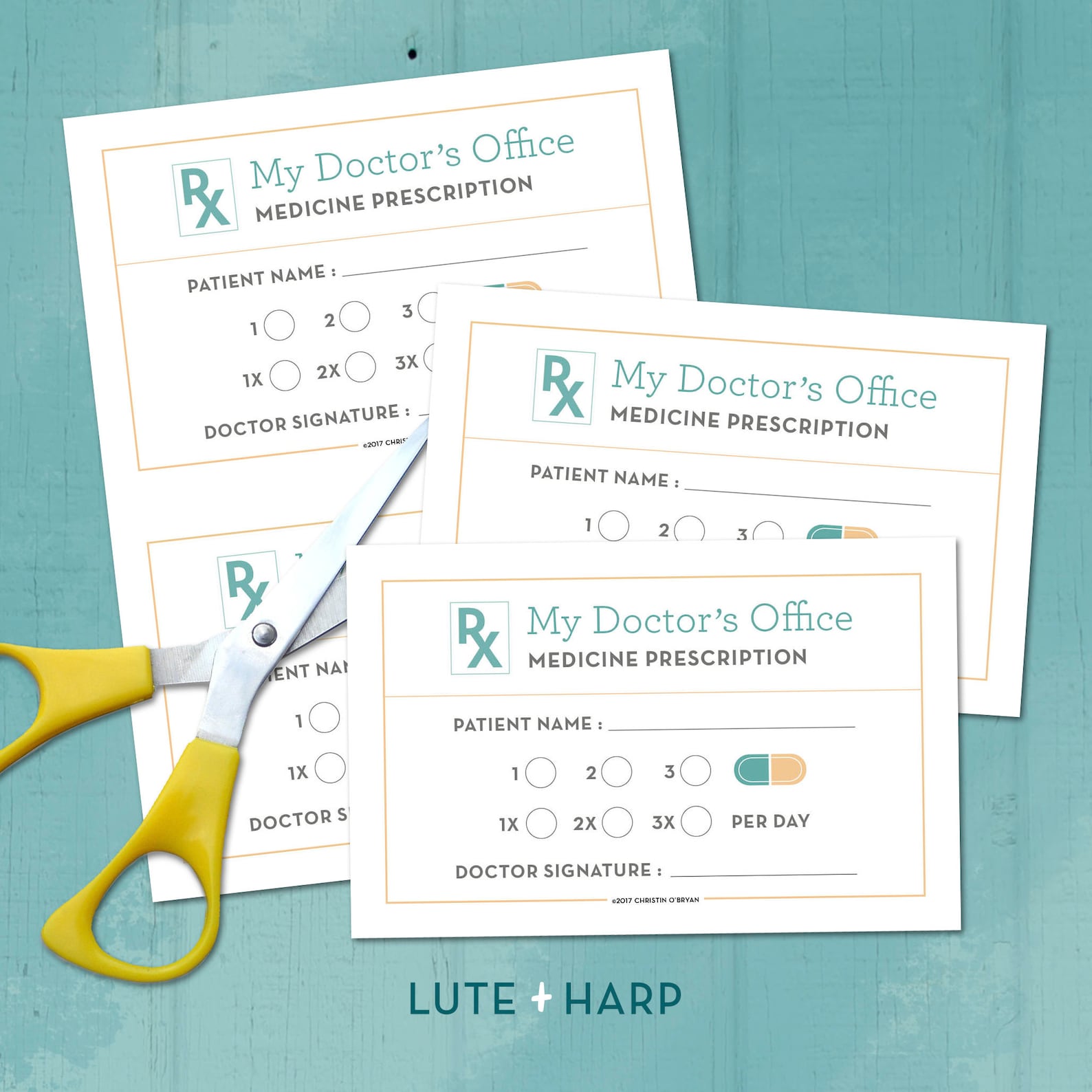 Doctor Forms Printable - Kids Pretend Play Doctor - Dramatic Play ...
