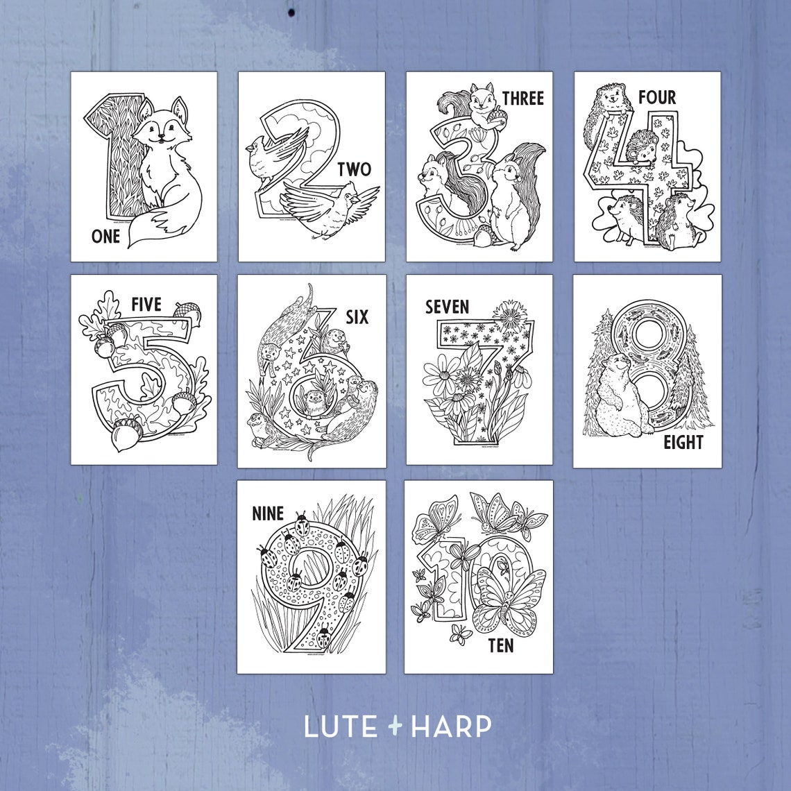 Cute Number Coloring Pages Number Worksheets, Printable Coloring Book ...