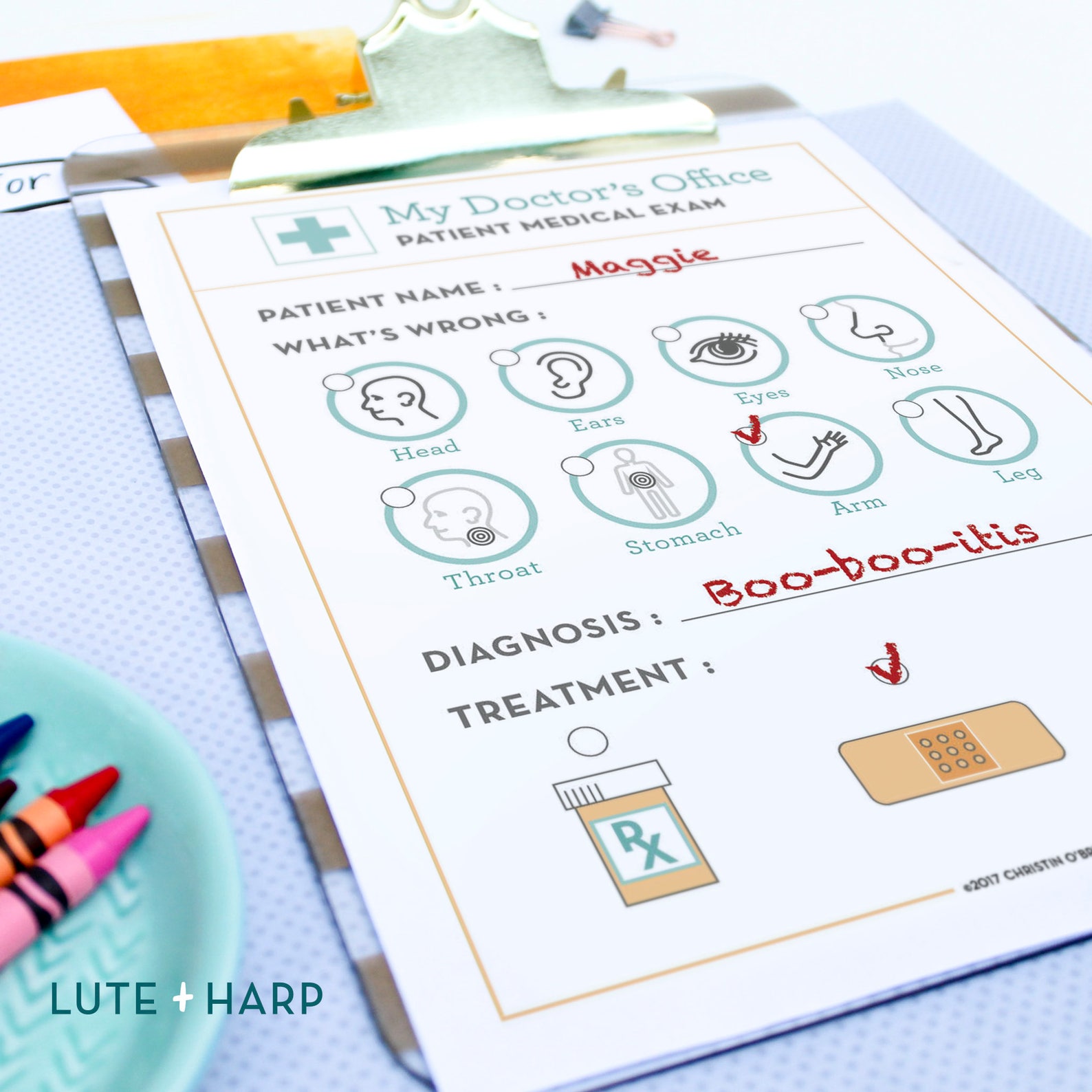 Doctor Forms Printable - Kids Pretend Play Doctor - Dramatic Play ...