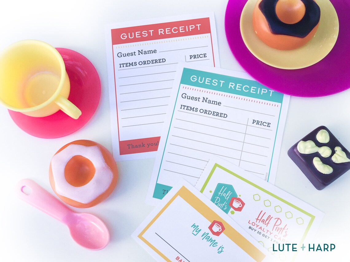 PRINTABLE Coffee Shop Pretend Play Kit Kids Pretend Play Barista ...