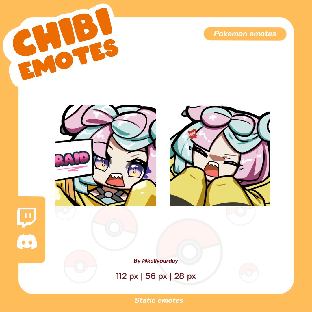 Emotes Pokemon Trainer Iono for Twitch and Discord - Etsy