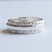 Silver 3 Band Ring Made to Order in Your Size. - Etsy