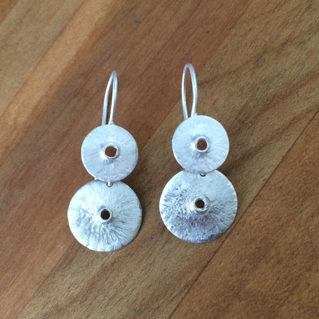 Handmade Silver Earrings in Sterling Silver With Organic Seed Pod ...