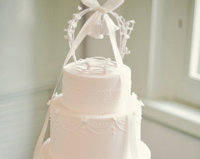 Vintage Style Wedding Cake Topper - Ringing Bells - Etsy