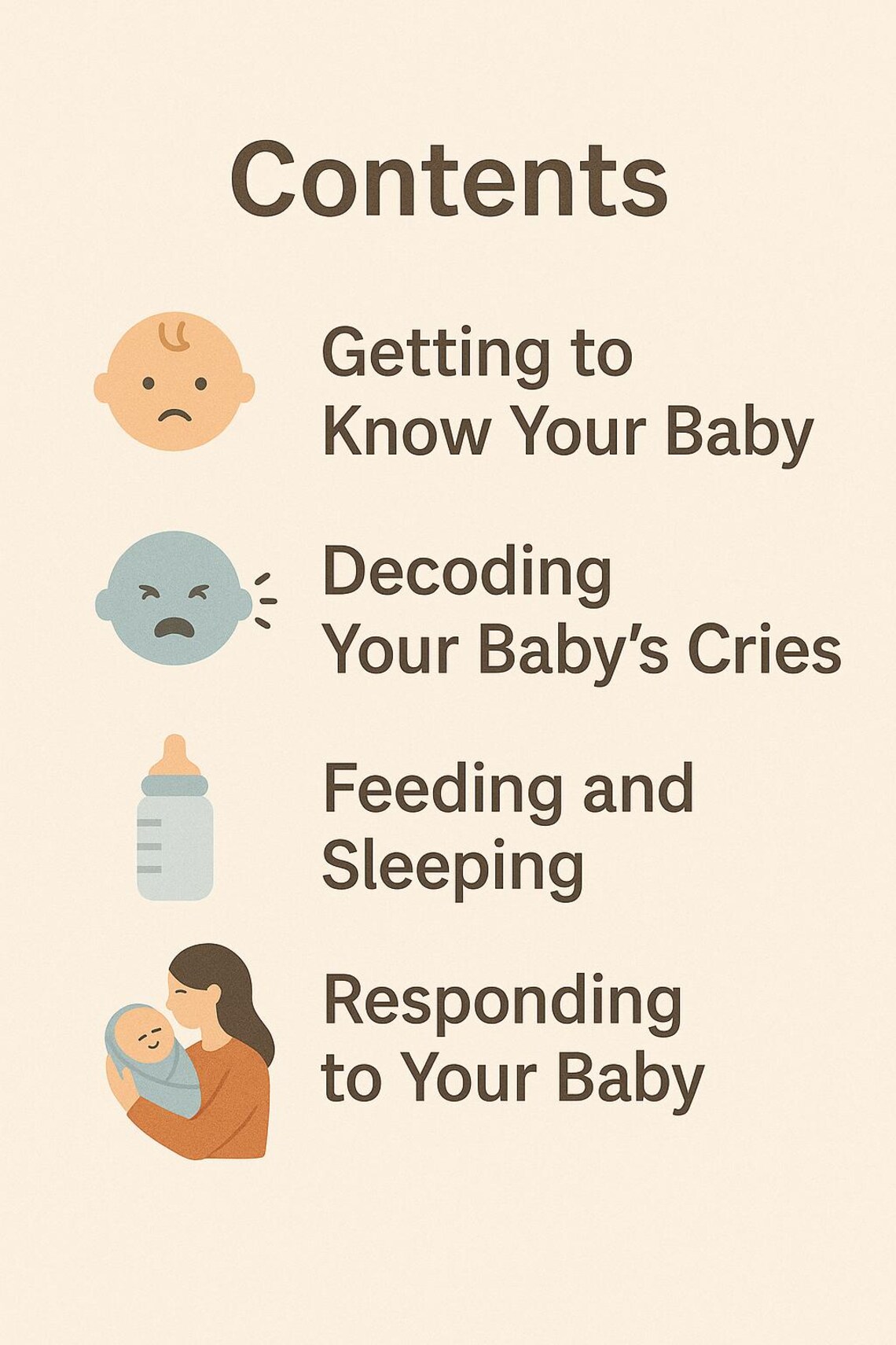 How to Understand Your Baby in the First Months Ebook - Newborn Care ...
