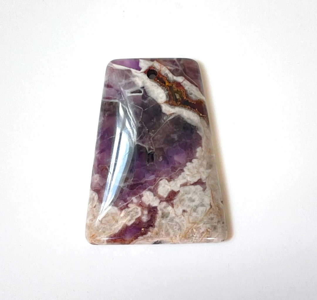 Natural Purple Amethyst Slab Pendant, Drilled - Etsy
