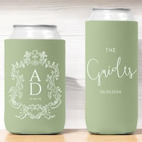 Katherine Cups | Plastic Cup With Watercolor Floral Crest and Monogram ...