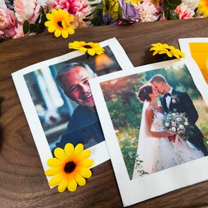 Custom Photo Napkins/personalized Photo Beverage Napkins/custom ...