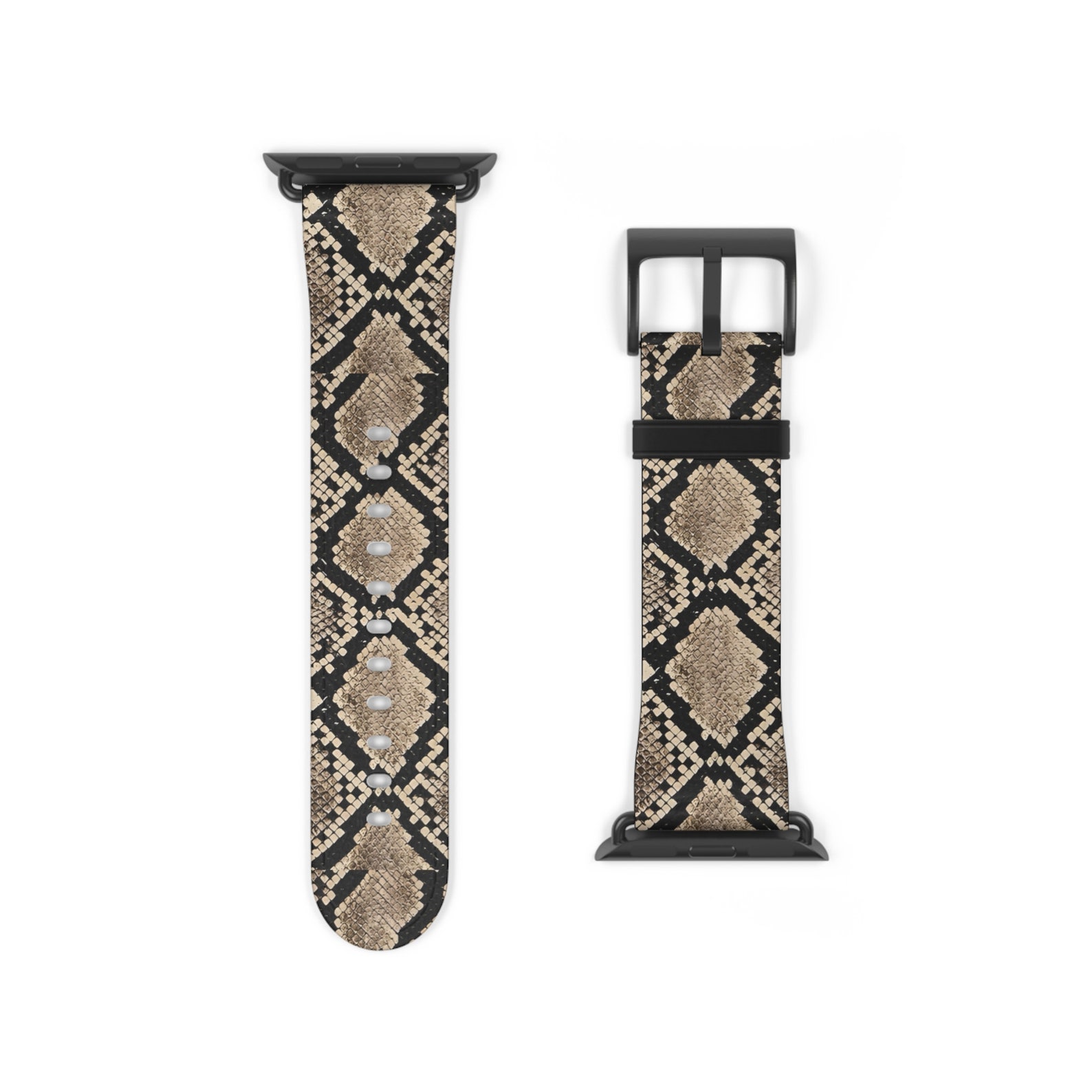 Snake Skin Python Print Apple Watch Band Series 3 4 5 6 7 8 9 SE 38mm ...