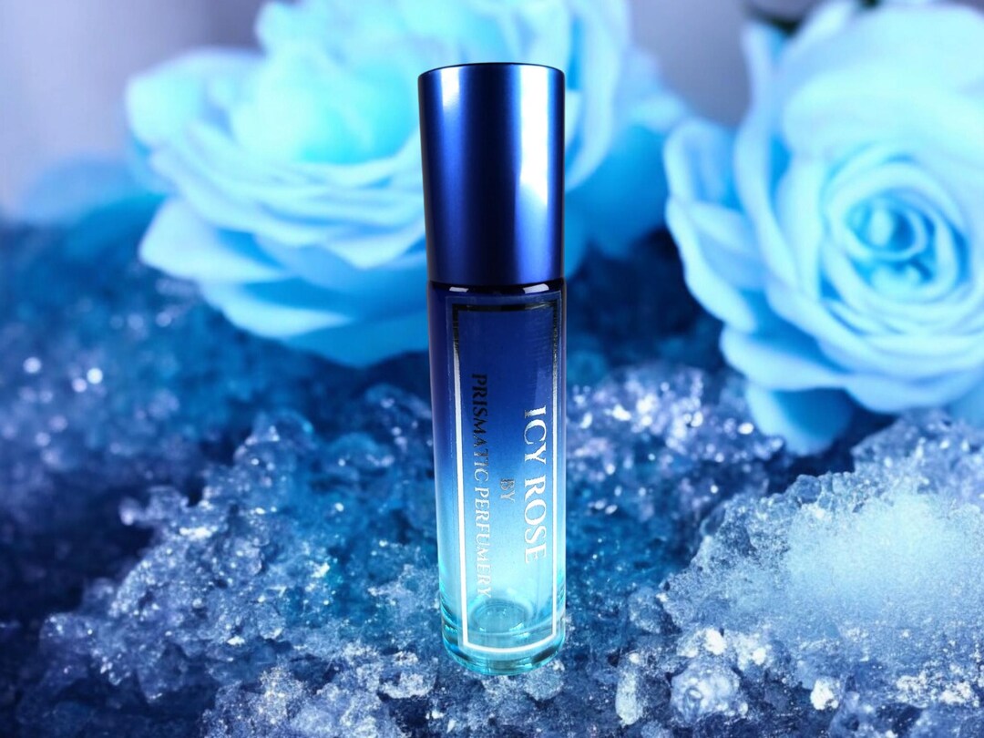 ICY ROSE Perfume Oil With Winter Roses, Peppermint Icicles and Vanilla ...