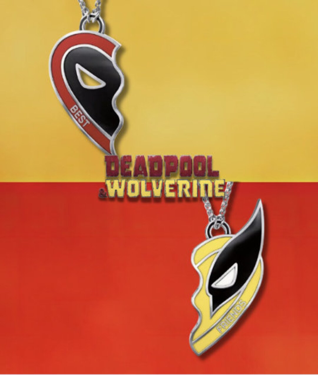 Deadpool Wolverine Mejores Amigos Corazón Colgante Regalo Deadpool 3 ...