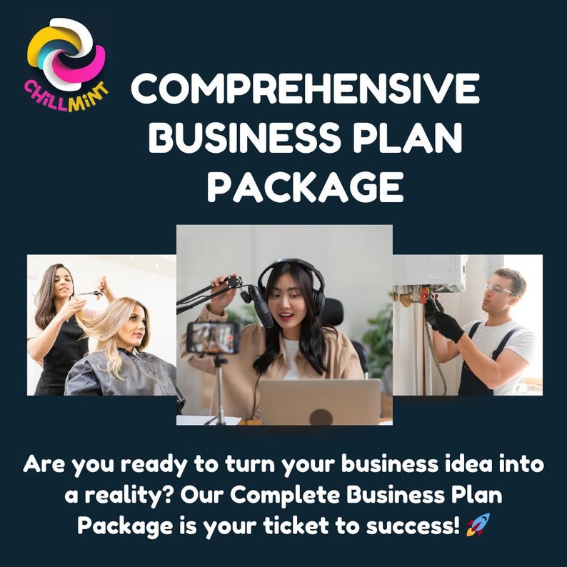 Comprehensive Business Plan Package Customised Template, Financial ...