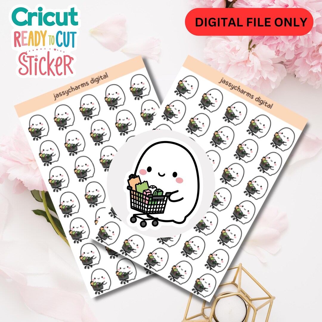Pepito Grocery Shopping Stickers, Printable Planner Stickers, Bullet ...