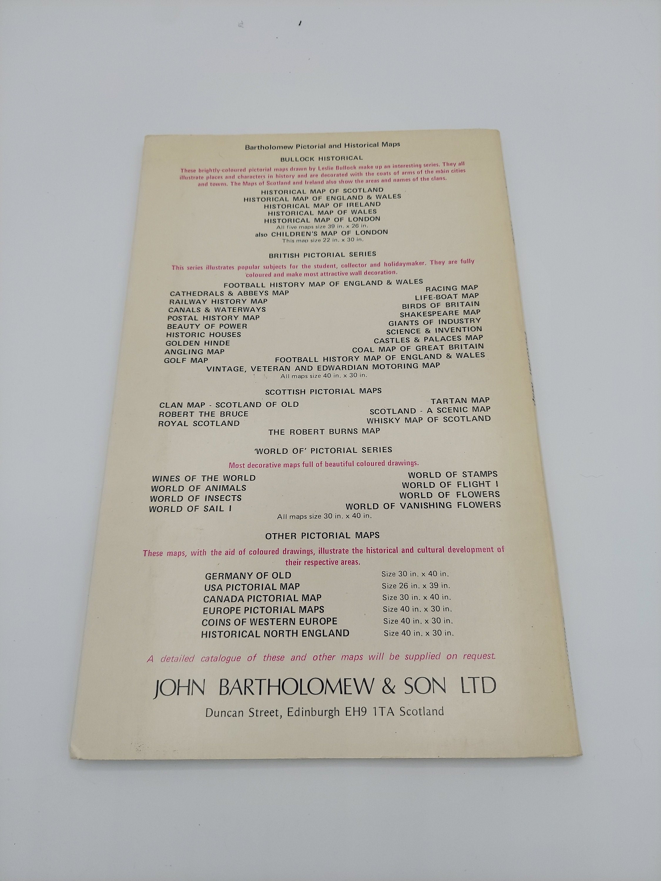 Vintage Bartholomew Wine Map of the World Foldout Map Book 1977 ...