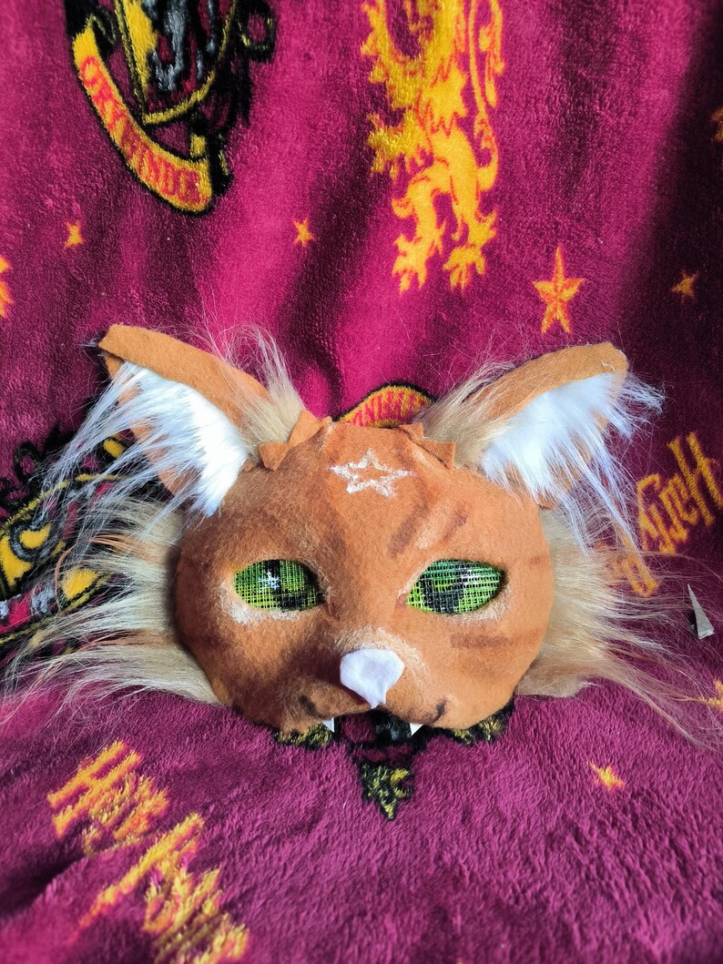 Orange Mainecoon Therian Mask - Etsy