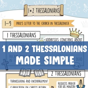 Book of 1 & 2 Thessalonians Made Simple Printable - New Testament Made ...