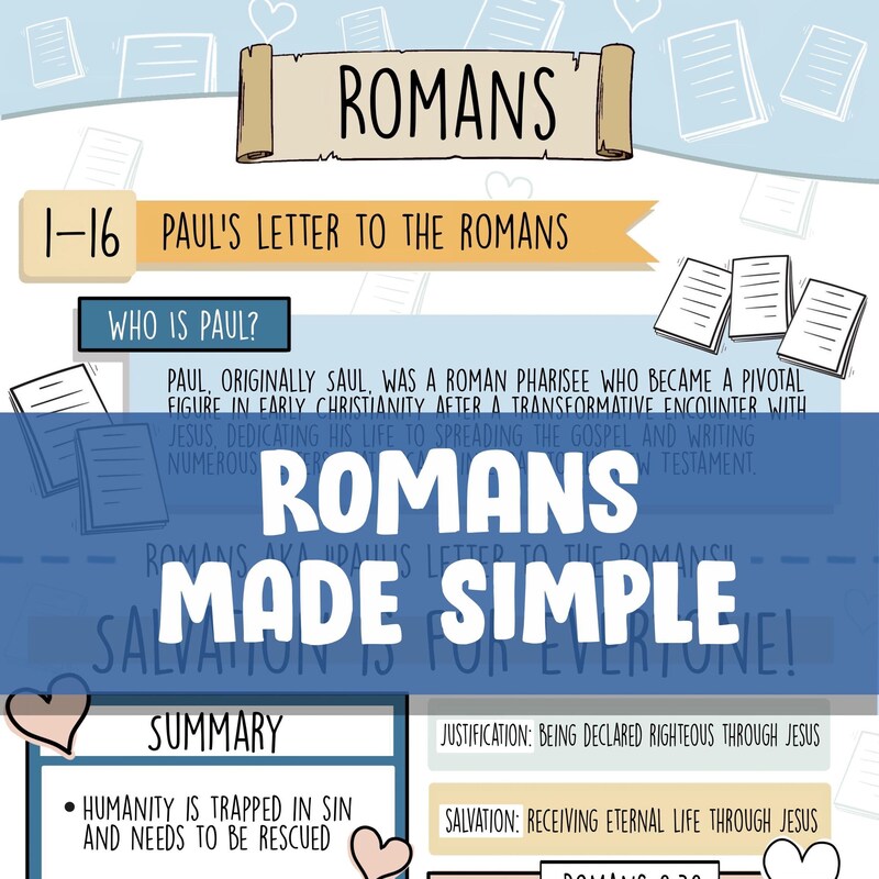 Romans Bible Study for Kids - Etsy