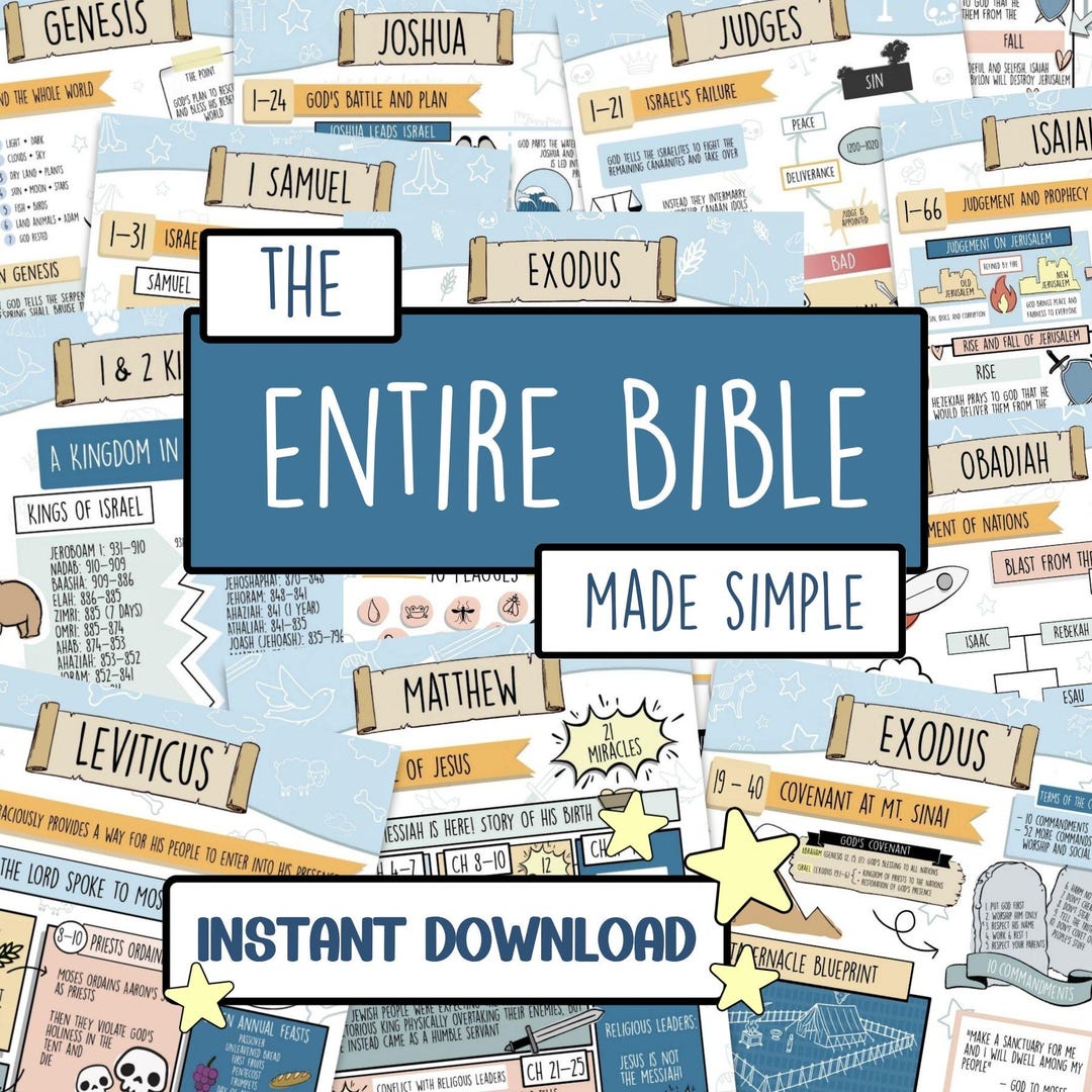 Entire Bible Made Simple Bible Study Guide Bible Study Guide Printable ...