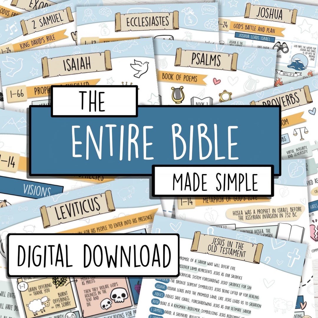 Entire Bible Made Simple Bible Study Guide Bible Study Guide Printable ...