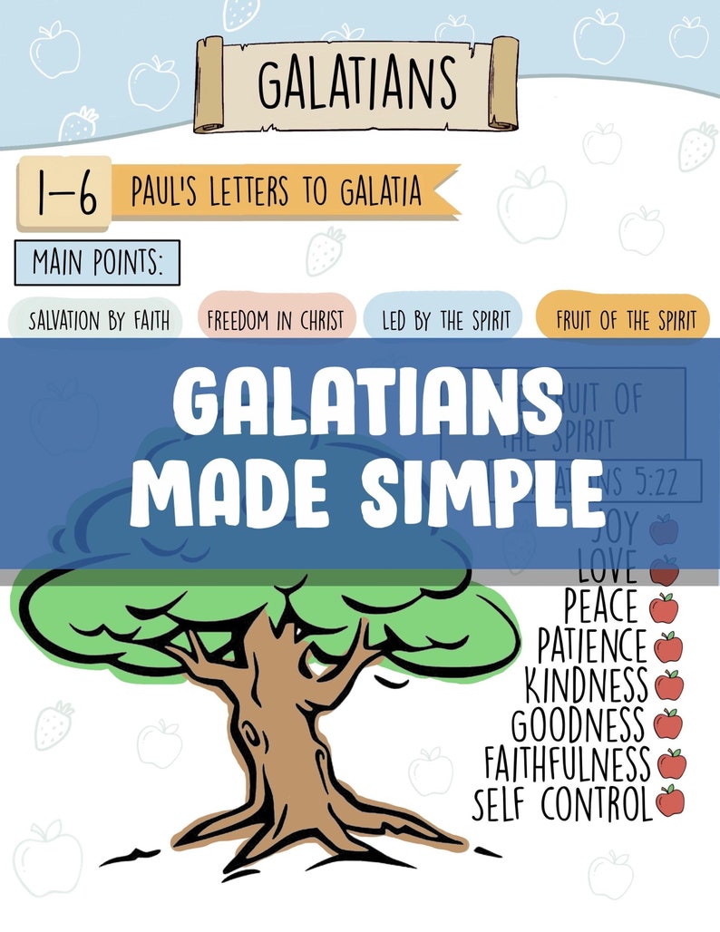 Book of Galatians Made Simple Printable - New Testament Made Simple ...