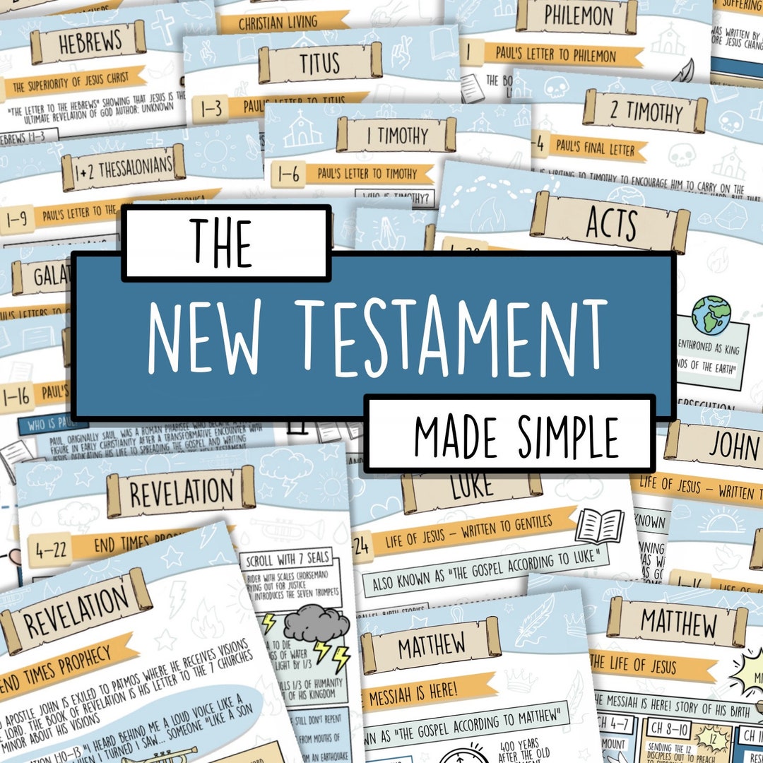 New Testament Made Simple Bible Study Guide Easy to Use Bible Study ...
