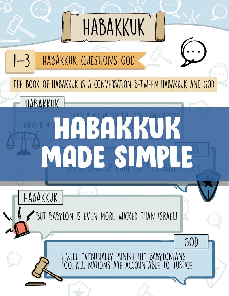 Book of Habakkuk Made Simple Printable - Old Testament Made Simple ...