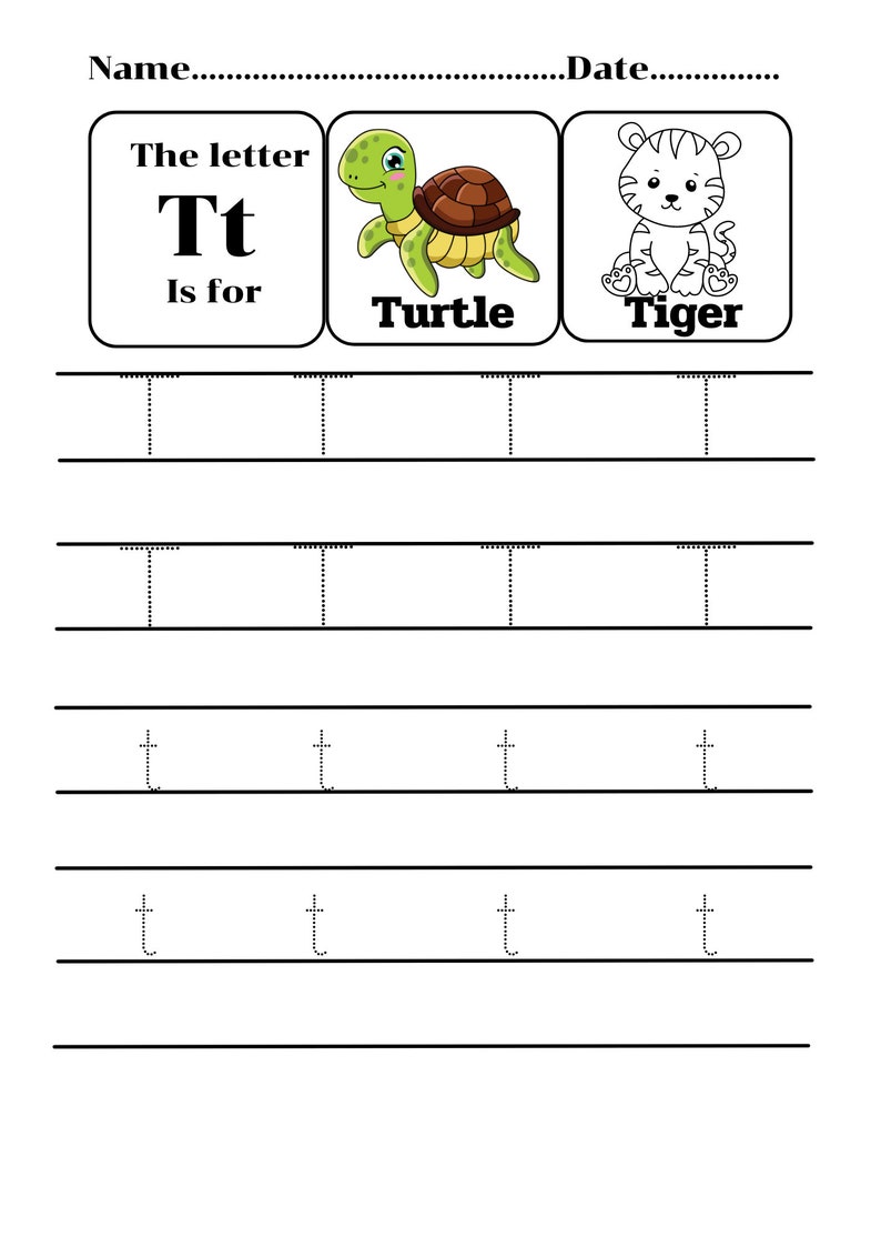 Alphabet Coloring Book Printable for Kids, Alphabet Coloring Pages ...