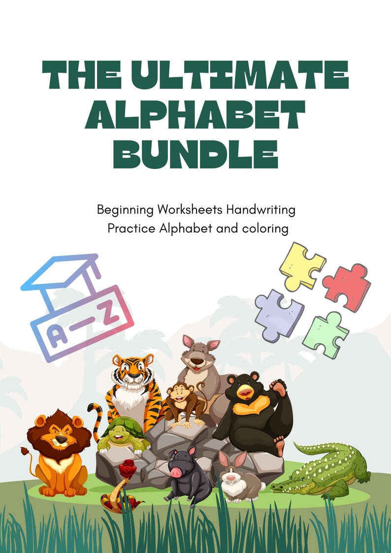 Alphabet Coloring Book Printable for Kids, Alphabet Coloring Pages ...