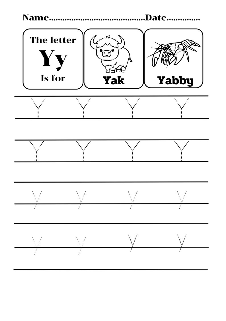 Alphabet Coloring Book Printable for Kids, Alphabet Coloring Pages ...