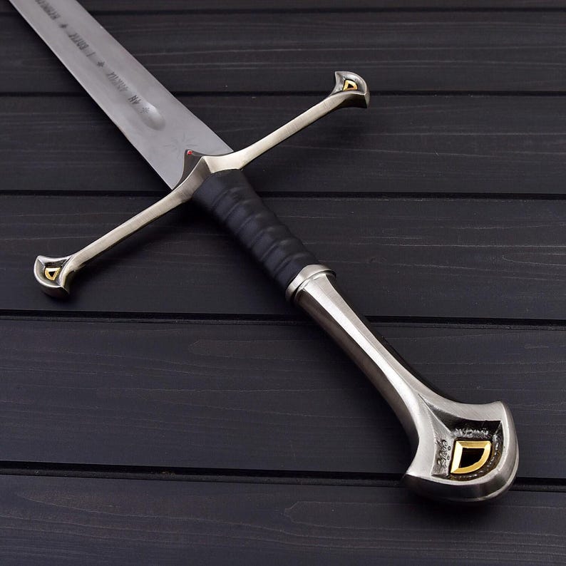 THE NARSIL SWORD Sword of Anduril Custom Handmade Stainless 440c Steel ...