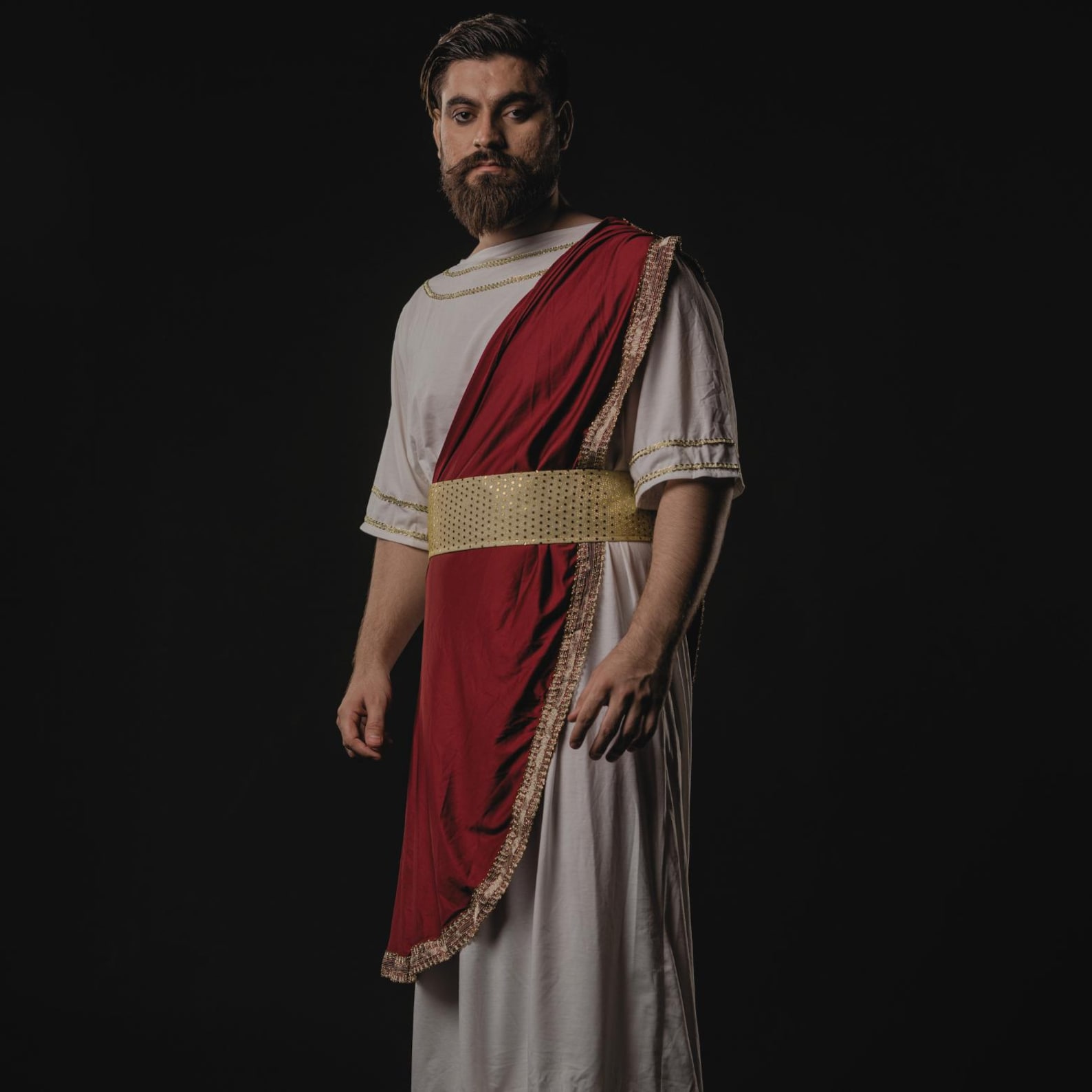 Roman Toga Costume | Greek Senator Outfit for Him | Men’s Ancient Tunic ...