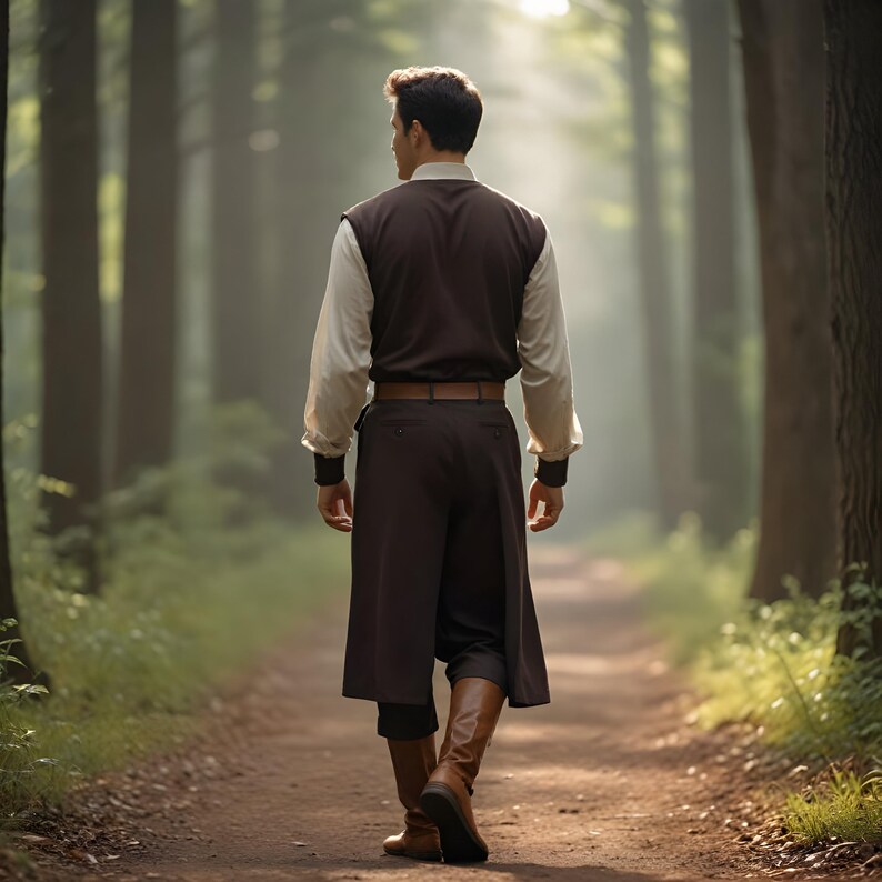 Forest Wanderer Cosplay Vest Mens Medieval Festival Outfit Renaissance ...