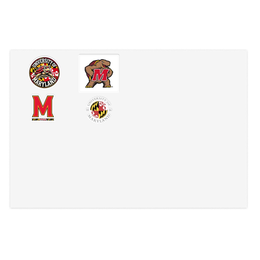 University of Maryland Sticker Sheets - Cute and Fun College Logo ...