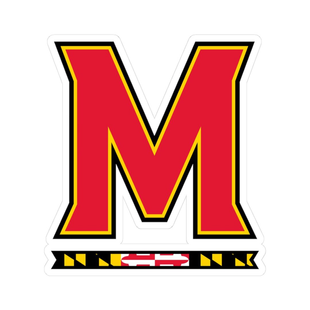 Maryland 'M' Kiss-cut Stickers - University of Maryland, Terps, College ...