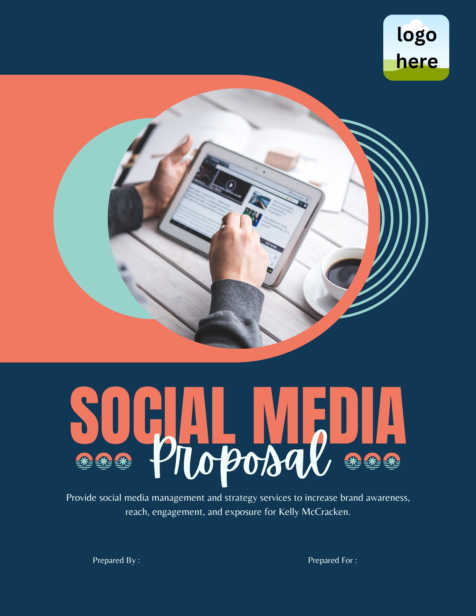 Editable Social Media Client Proposal Template - Etsy
