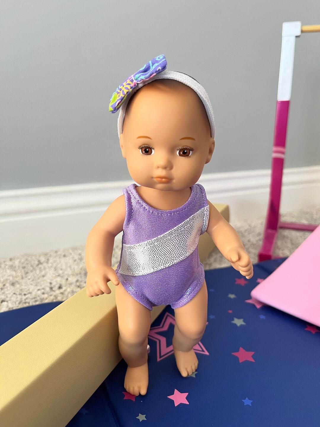 Purple Gymnastics Leotard for 8 Caring for Baby American Girl - Etsy