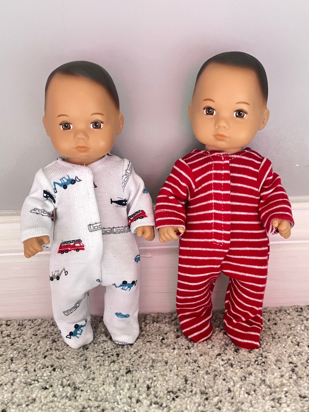 Red Striped Sleeper & Fire Truck Sleeper for 8 Caring for Baby American ...