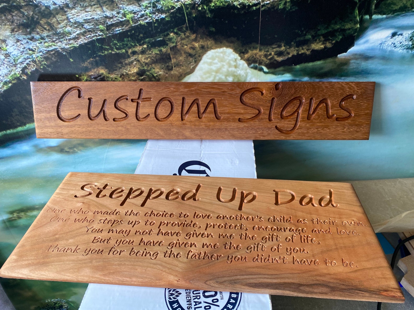 Custom Personalised Wooden Signs - Range of Hardwoods, Finish and ...