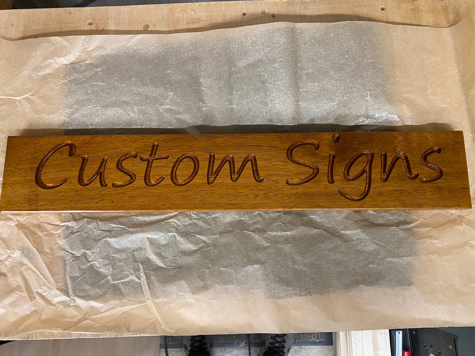 Custom Personalised Wooden Signs - Range of Hardwoods, Finish and ...