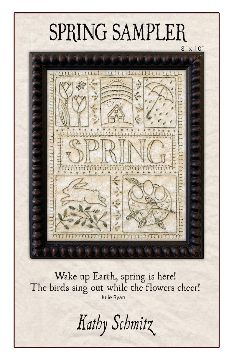 Spring Sampler Hand Embroidery Pattern - Etsy