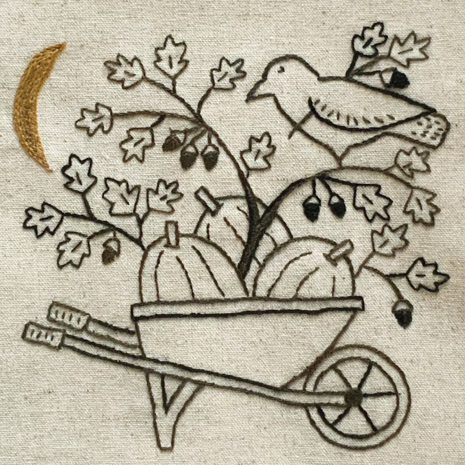 77 the Great Pumpkin Haul Hand Embroidery PDF Pattern With a - Etsy