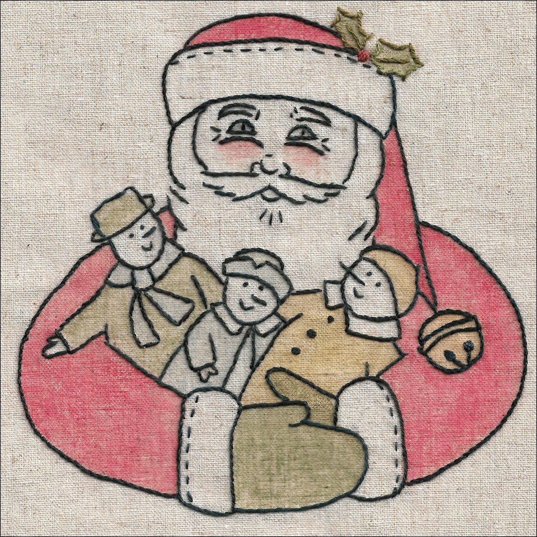 55 Nick and Friends Santa With Snowmen Embroidery Pattern - Etsy