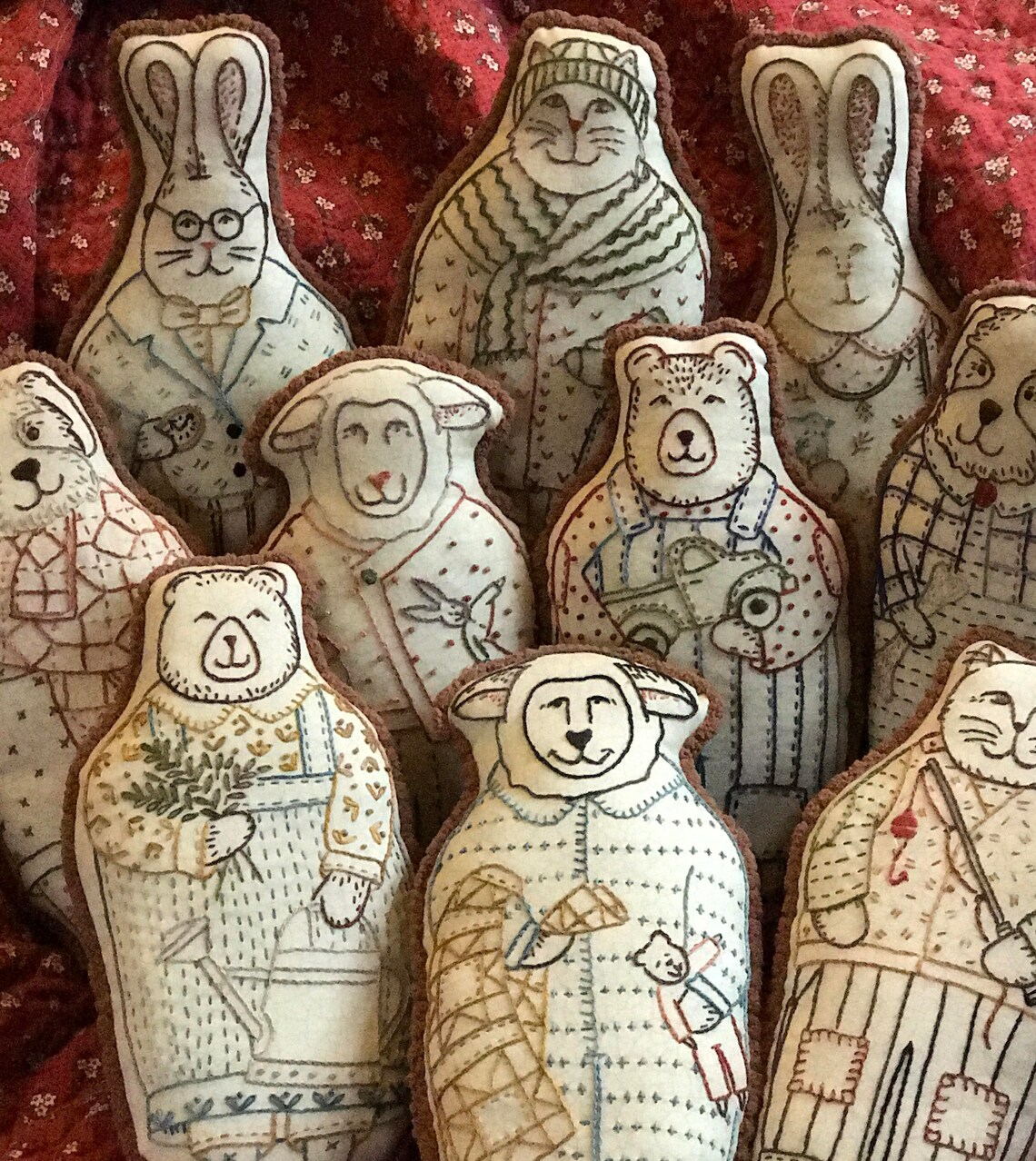 Embroidery Soft Toy Rabbit Pattern - Etsy