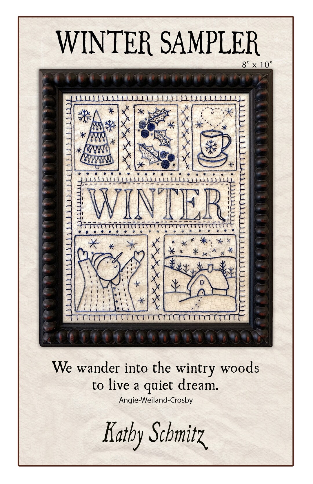 Winter Sampler Hand Embroidery Pattern - Etsy