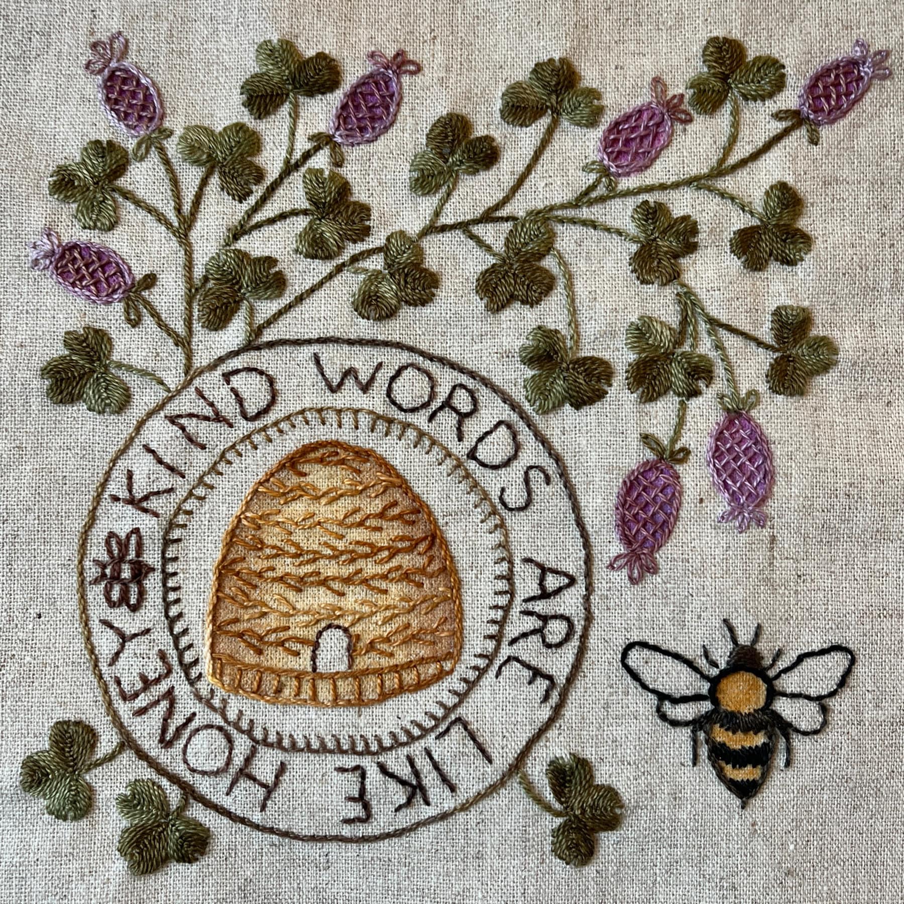 70 Kind Words Hand Embroidery Pattern - Etsy